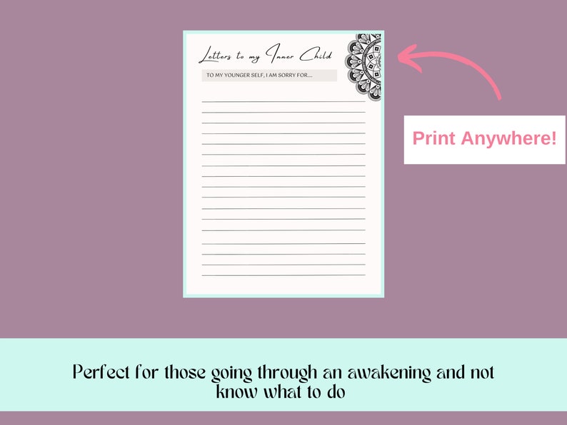 Inner Child Healing Inner Child Letter Inner Child Healing - Etsy