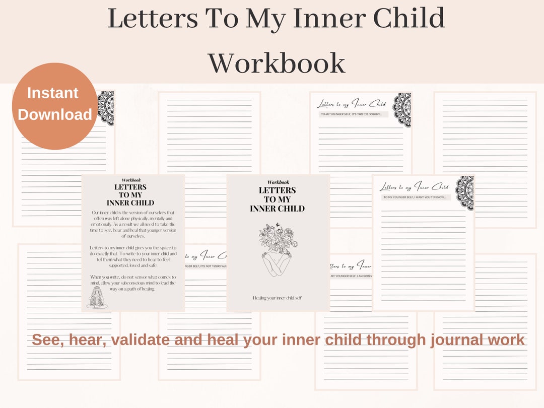 Inner Child Letter,mental Health, Anxiety Journal, Inner Child ,journal ...