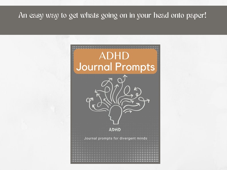 ADHD Journal Prompts, ADHD Workbook, Mindset Journal for ADHD Minds ...