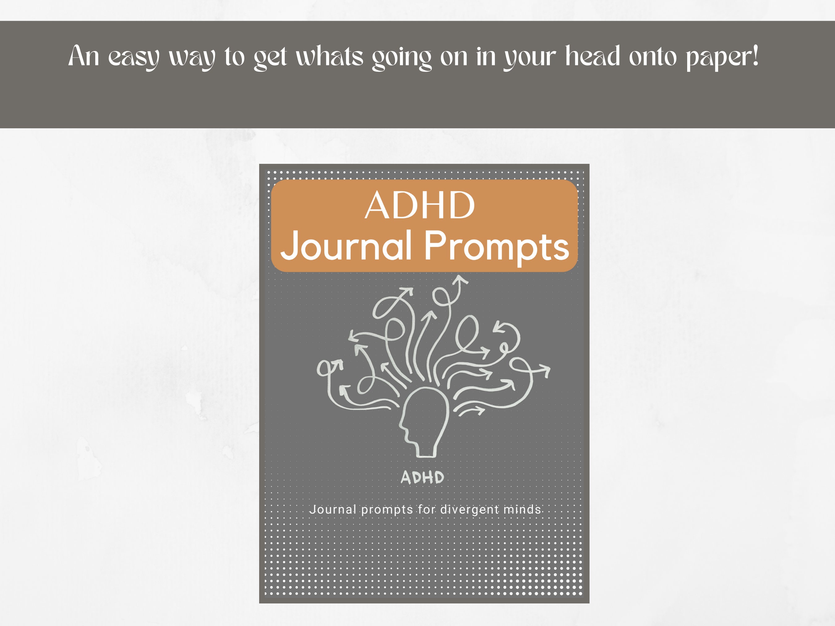 ADHD Journal Prompts, ADHD Workbook, Mindset Journal for ADHD Minds ...