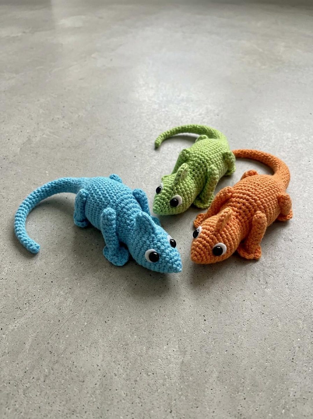 Crochet Lizard Pattern PDF, Amigurumi Gecko Toy, Cute Reptile Plush ...