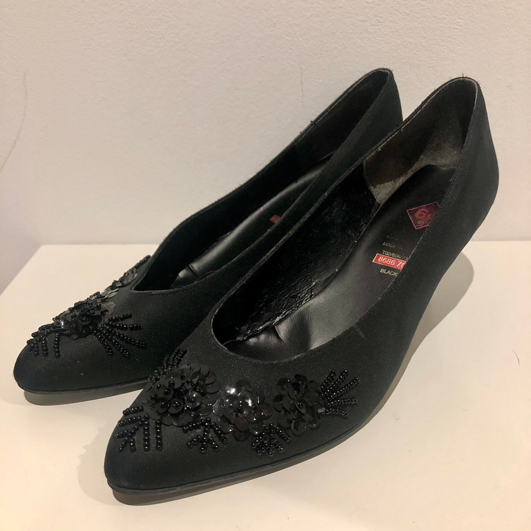 Vintage St Michael M&S 80s 90s Party Shoes Heels - Etsy