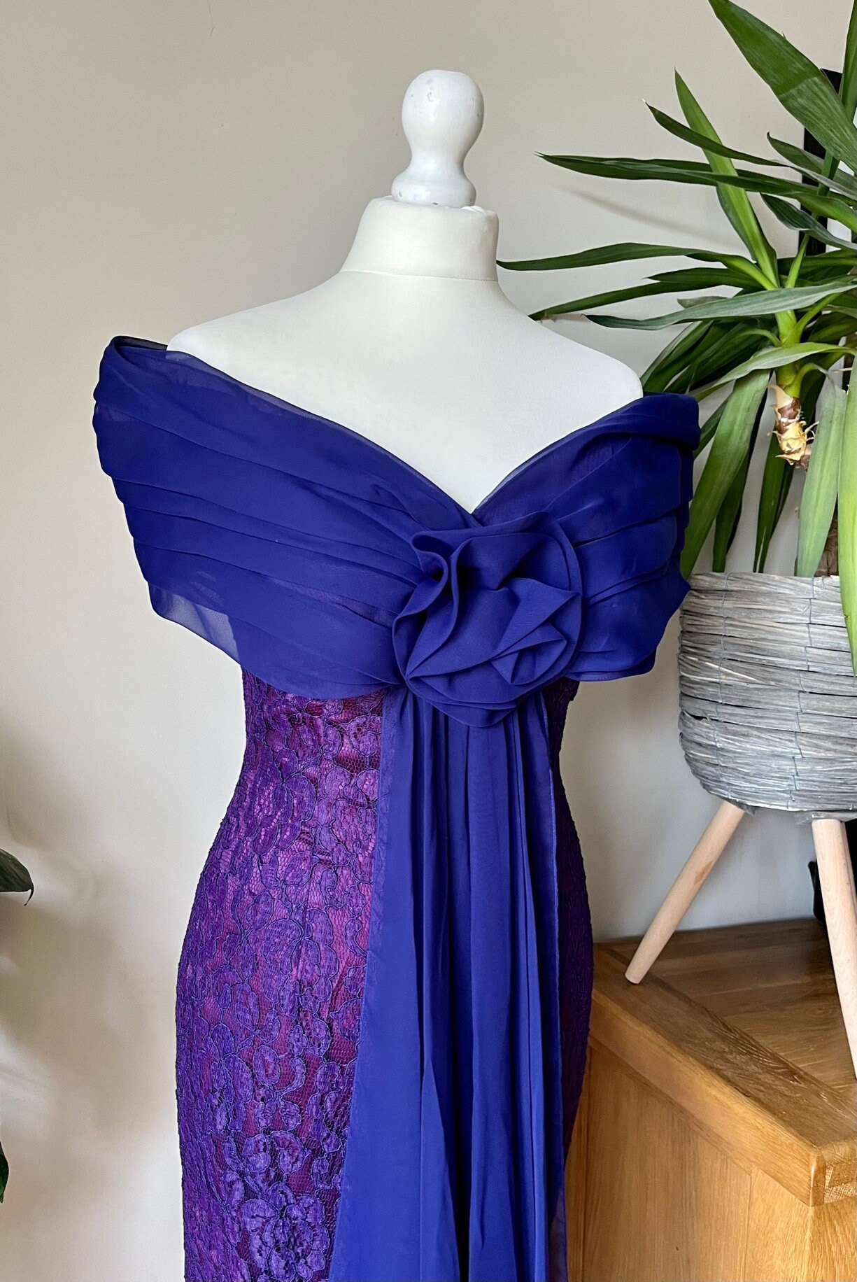 Stunning Rare 80s Purple Lace Prom Dress From Designer Jessica - Etsy