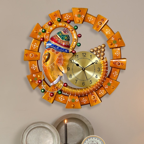 Indian Wall Clock - Etsy