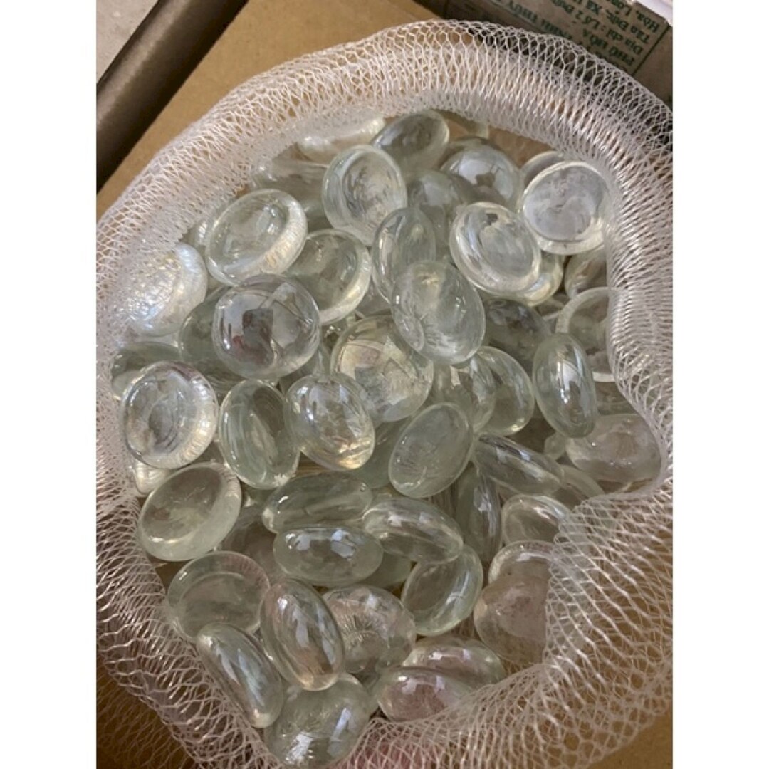 300g Garden Decorative Glass Pebbles, Natural Pebbles, Fish Tanks, Gift ...