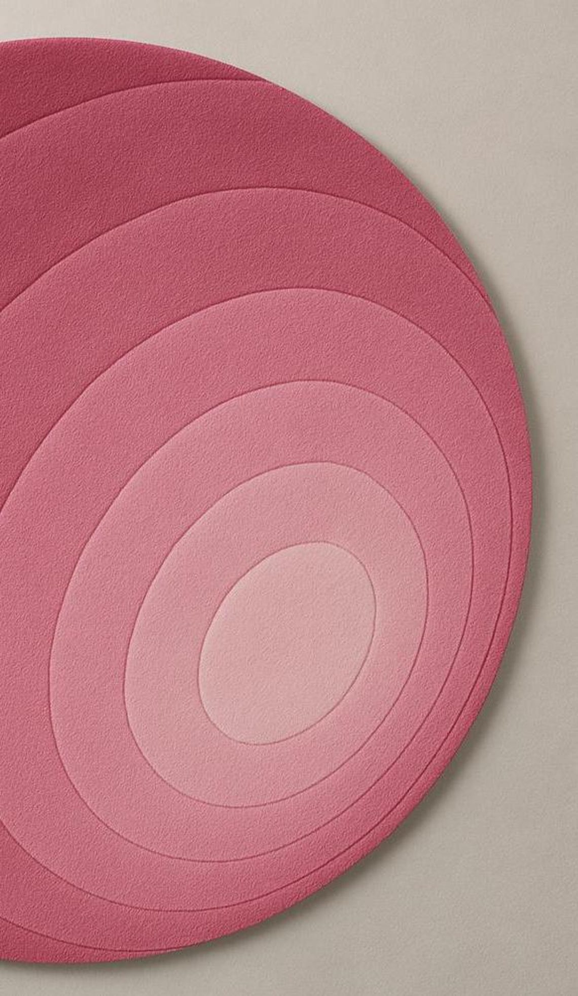 4x4 5x5 Modern Pink Aesthetic Gradient Decor Wool Rug – Hand Tufted ...