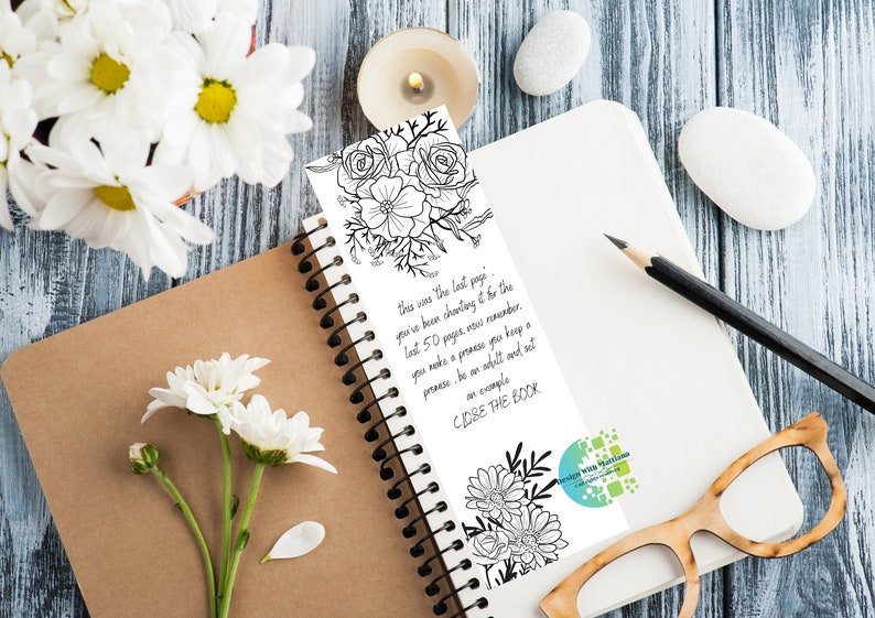 Printable Bookmark Printable PNG Digital File Bookmark - Etsy