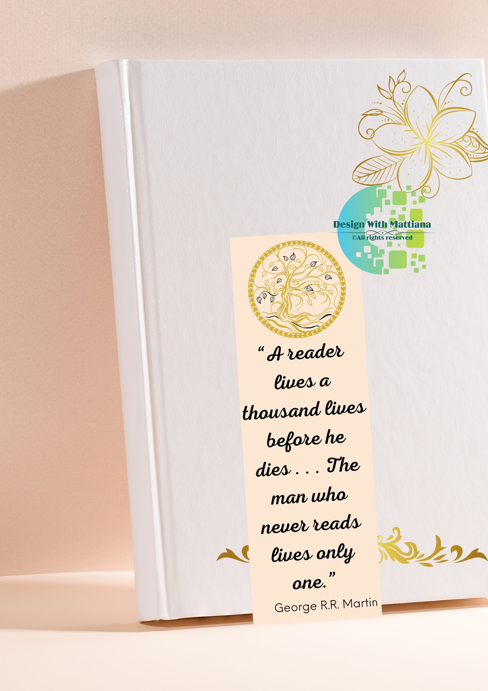 Printable Bookmark | Printable PNG | Digital File | Bookmark PNG ...