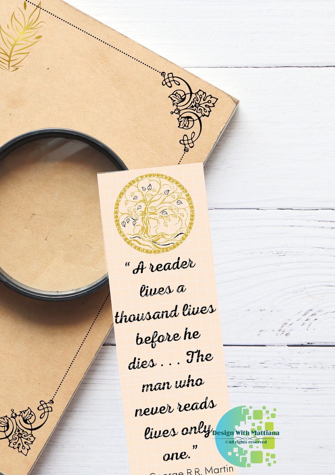 Printable Bookmark | Printable PNG | Digital File | Bookmark PNG ...