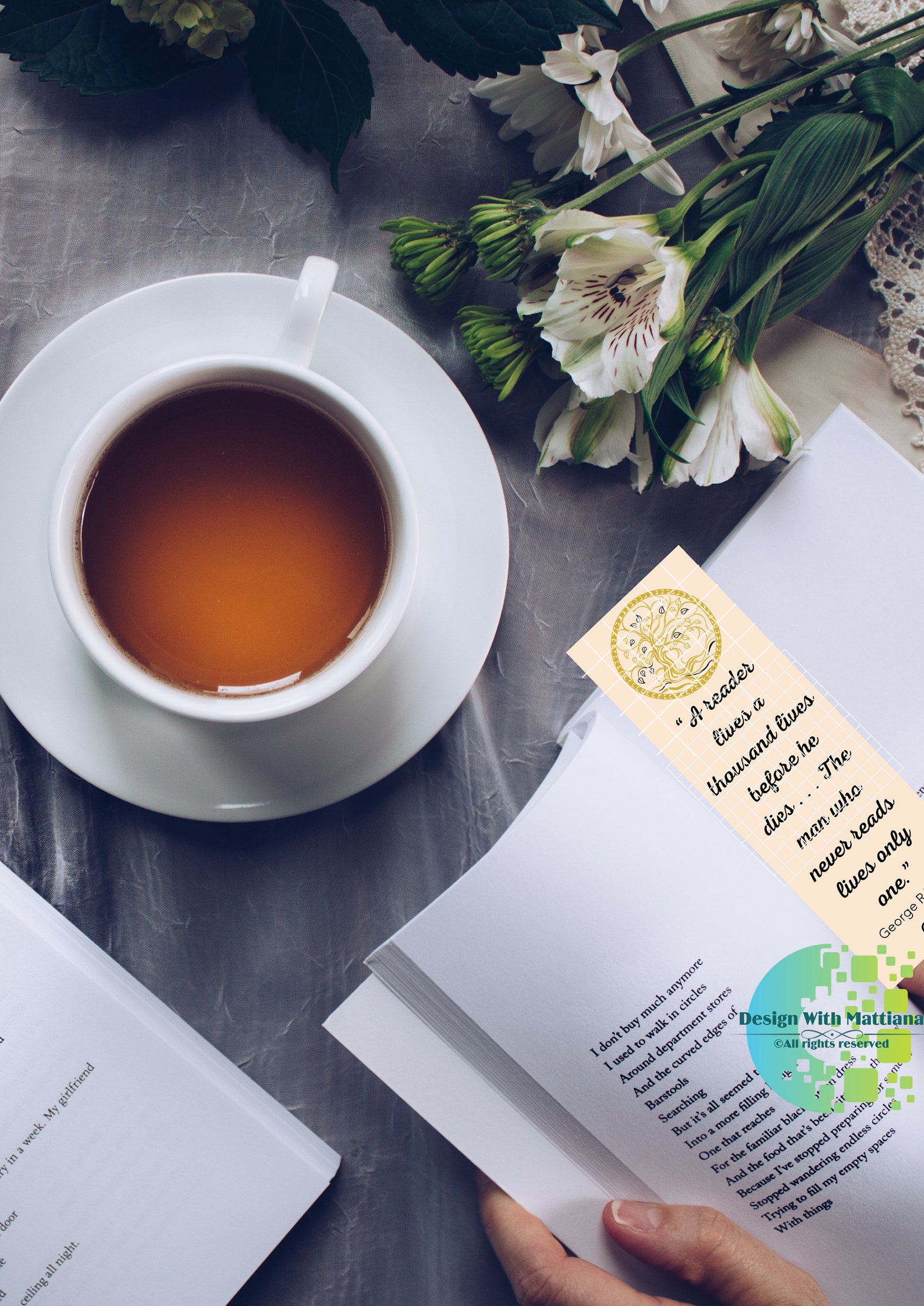 Printable Bookmark | Printable PNG | Digital File | Bookmark PNG ...