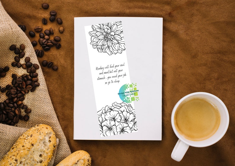 Printable Bookmark Printable PNG Digital File Bookmark - Etsy