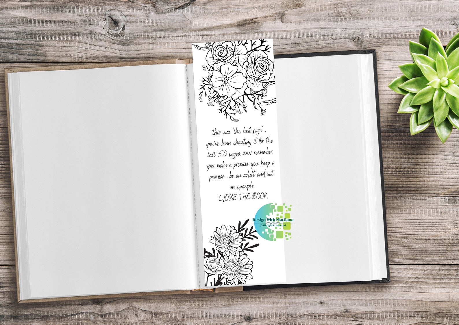 Printable Bookmark Printable PNG Digital File Bookmark - Etsy