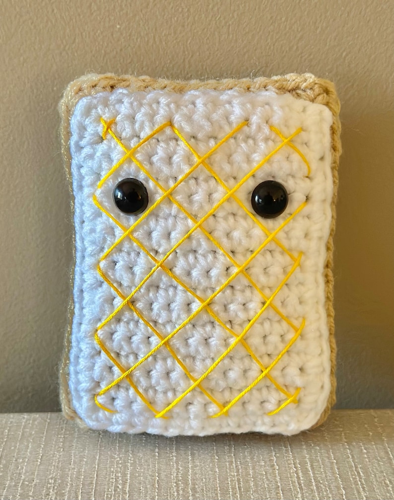Crochet Poptart Plushie | Toaster Pastry Toy | Play Food - Etsy
