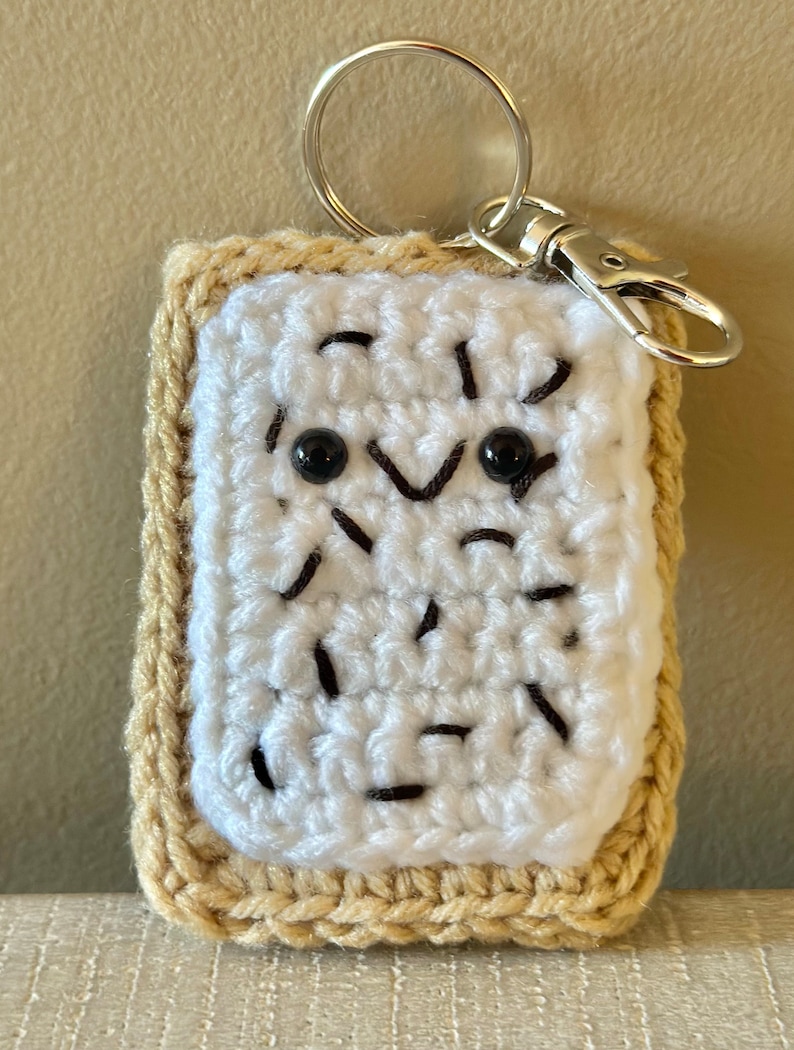 Crochet Poptart Keychain | Toaster Pastry Toy | Play Food - Etsy