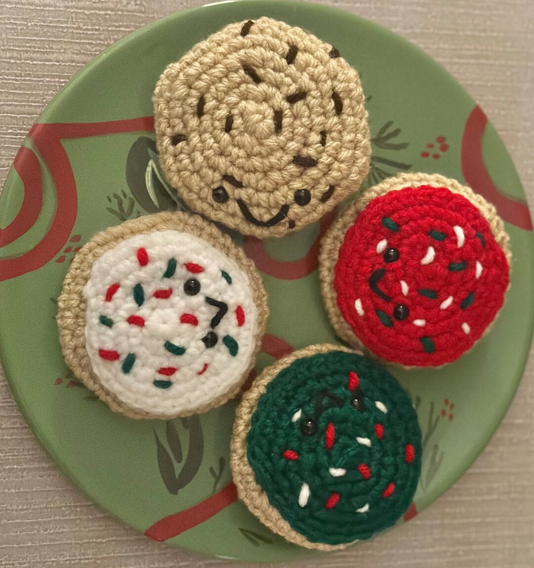 Crochet Christmas Cookies | Christmas Gift | Play Food - Etsy