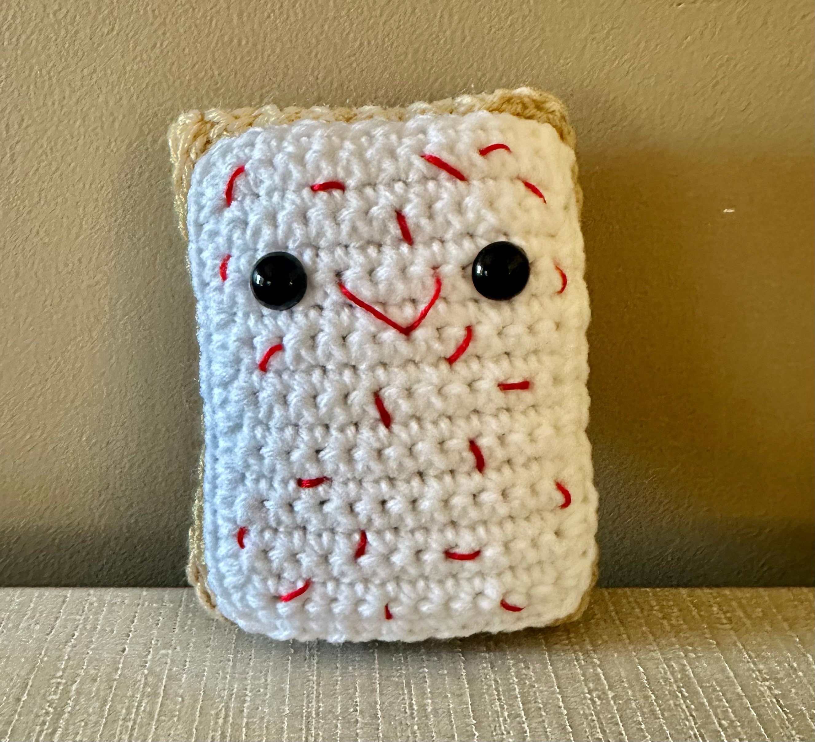 Crochet Poptart Plushie | Toaster Pastry Toy | Play Food - Etsy