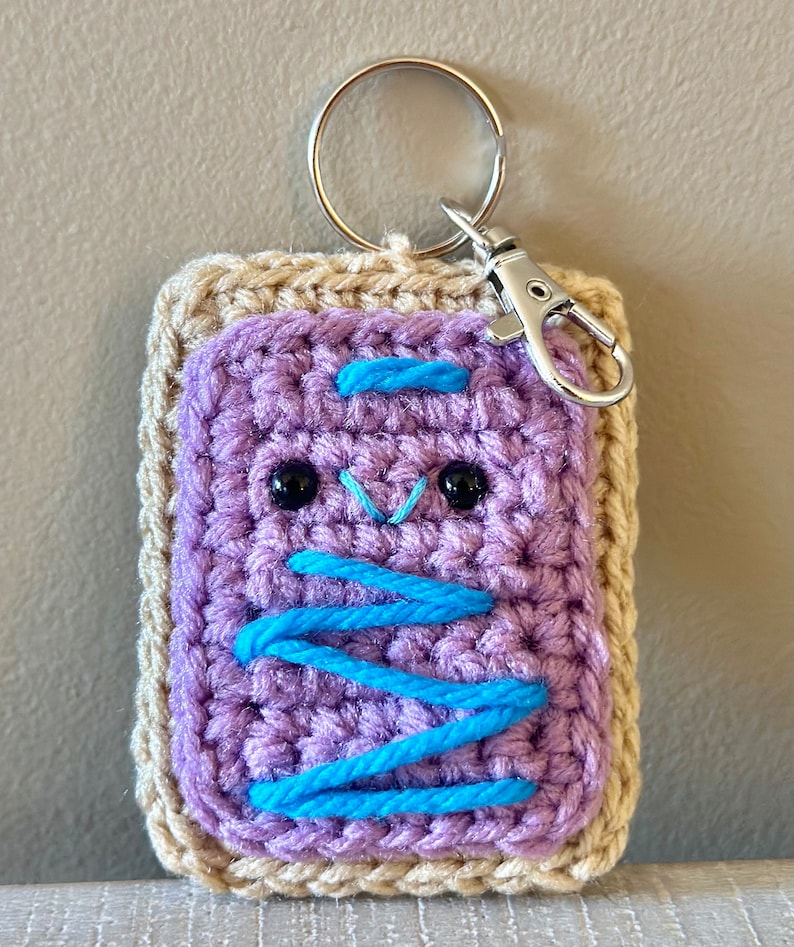 Crochet Poptart Keychain | Toaster Pastry Toy | Play Food - Etsy