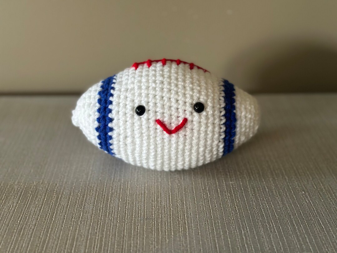 NY Giants Football | Football Plushie | Crochet Football - Etsy