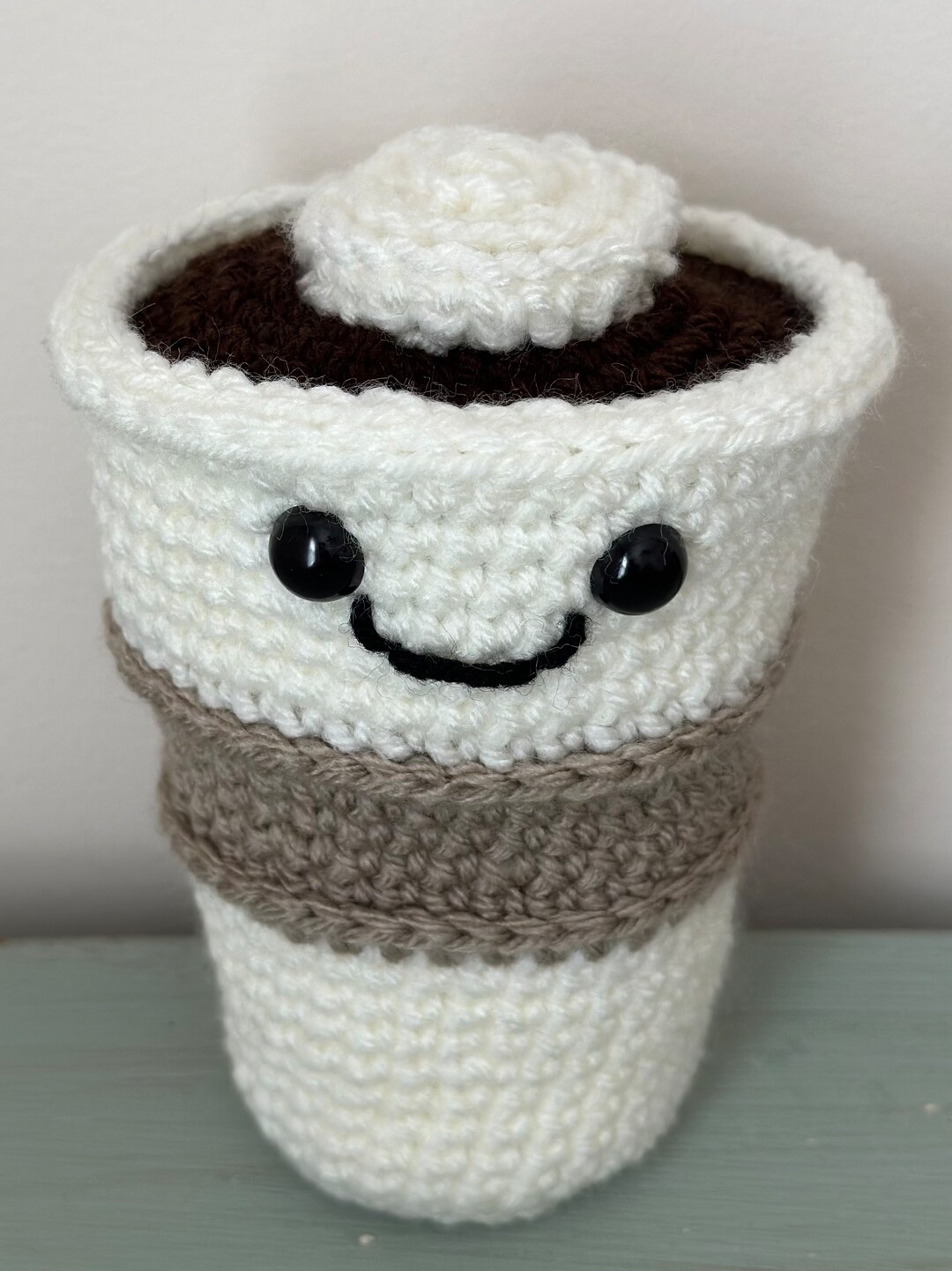 Coffee Cup Plushie | Coffee Toy | Crochet Coffee Cup - Etsy