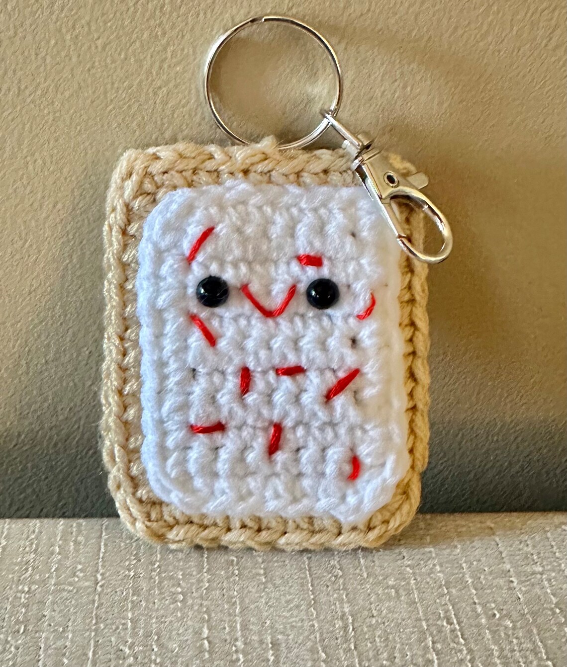 Crochet Poptart Keychain Toaster Pastry Toy Play Food - Etsy