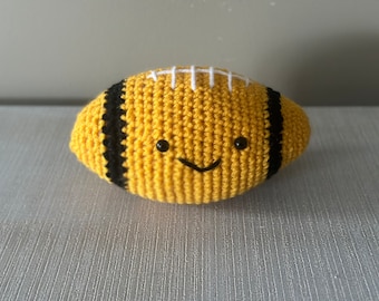 Virginia Tech Football Plushie Crochet Football - Etsy