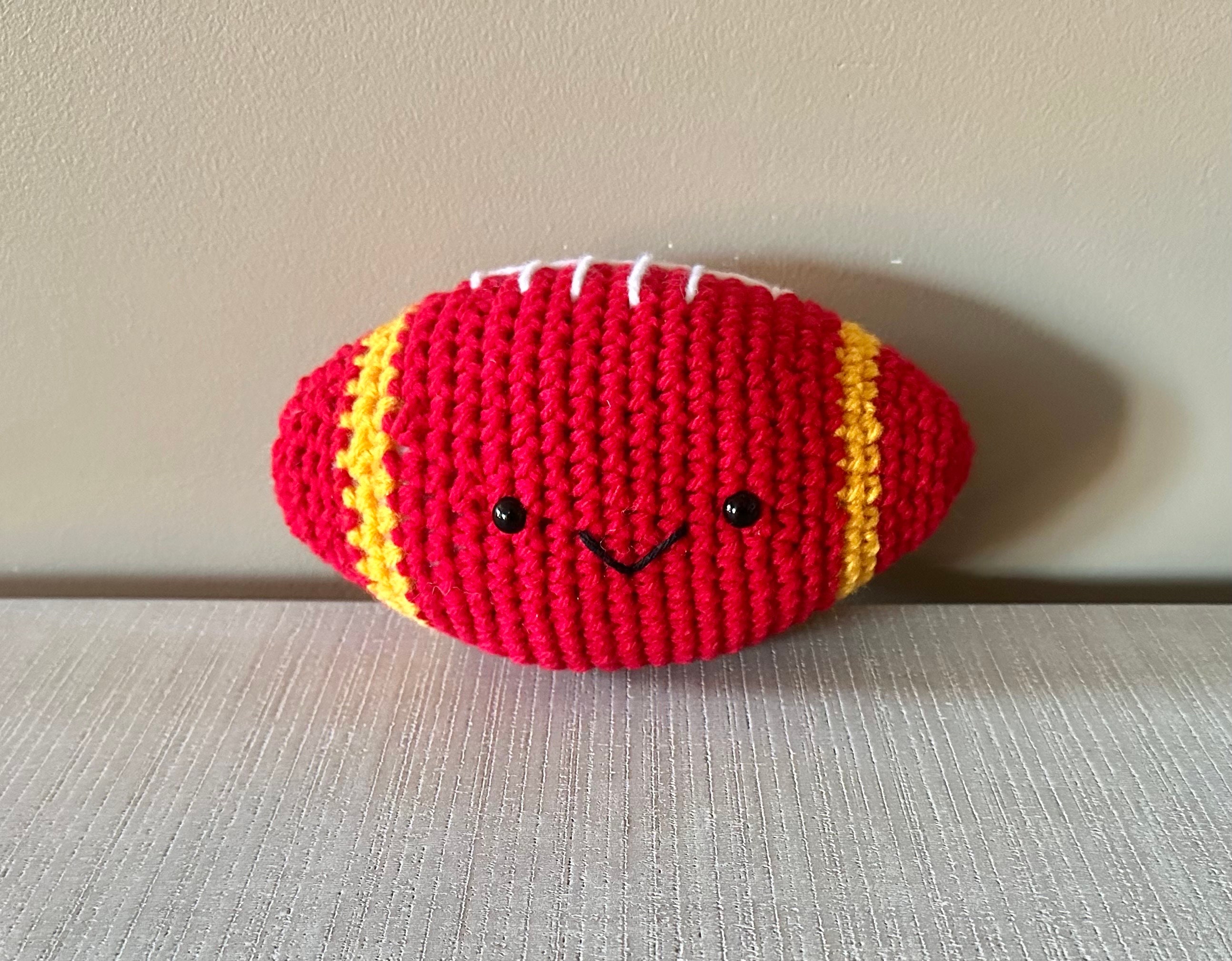 Kansas City Chiefs | Football Plushie | Crochet Football - Etsy