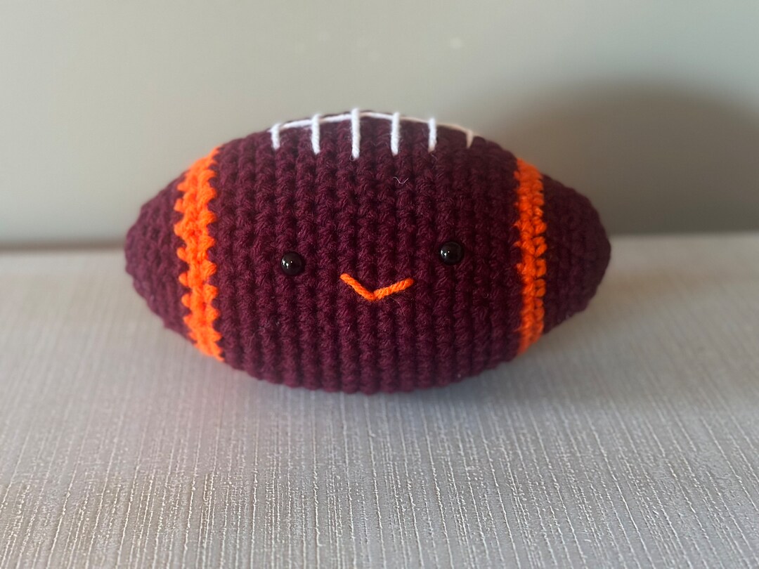 Virginia Tech | Football Plushie | Crochet Football - Etsy