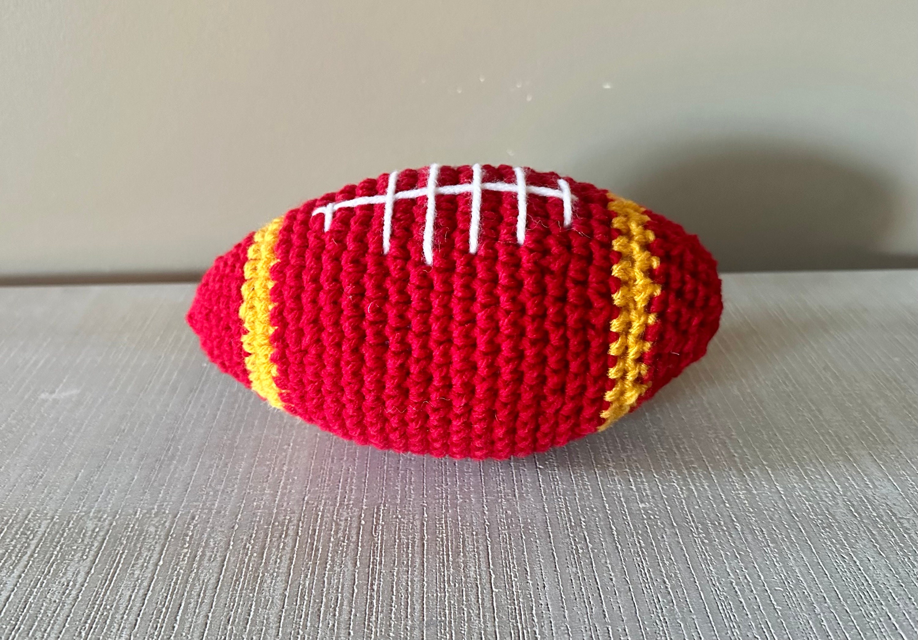 Kansas City Chiefs | Football Plushie | Crochet Football - Etsy