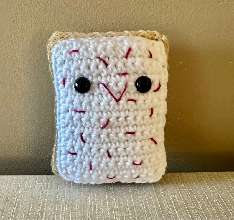 Crochet Poptart Plushie | Toaster Pastry Toy | Play Food - Etsy