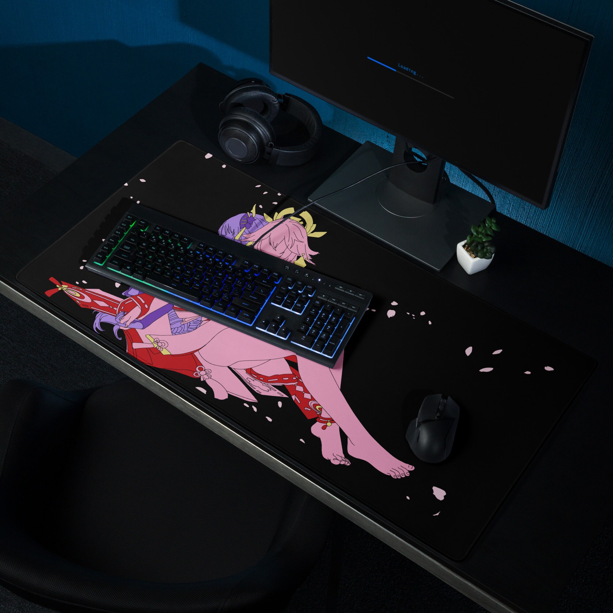 Gaming Mouse Pad Genshin Impact Raiden Ei Shogun Yae Miko - Etsy