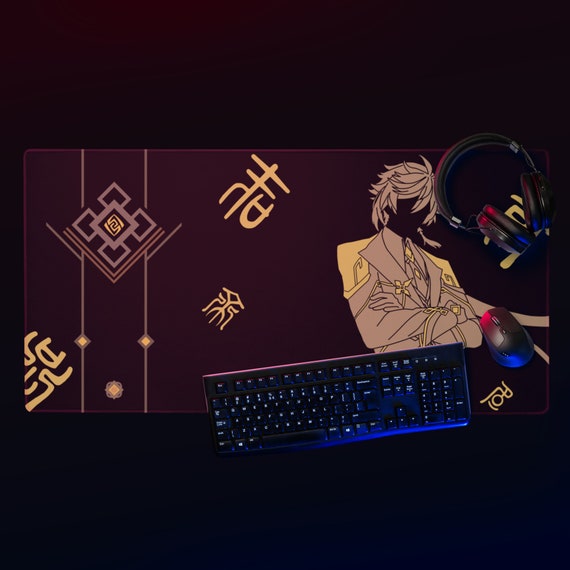 Gaming Mouse Pad Genshin Impact Zhongli - Etsy UK