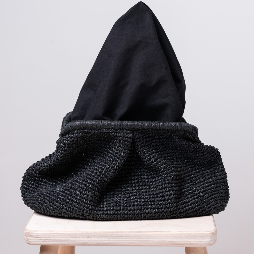 Black Raffia CLUTCH Raffia Bag CLUTCH raffia Bag Coach - Etsy