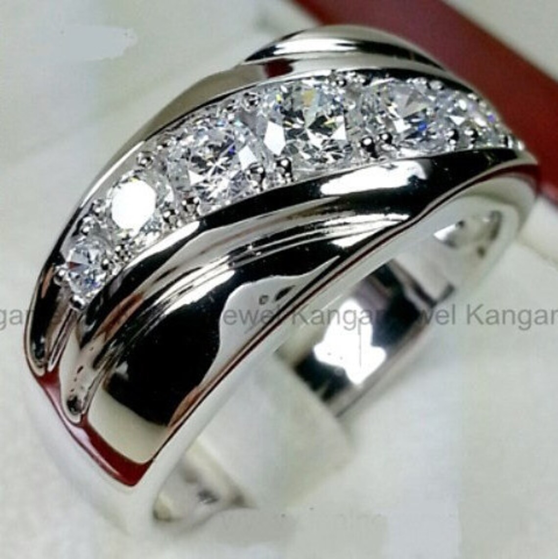 Men's Diamond Ring Elegant Wedding Ring for Men's - Etsy