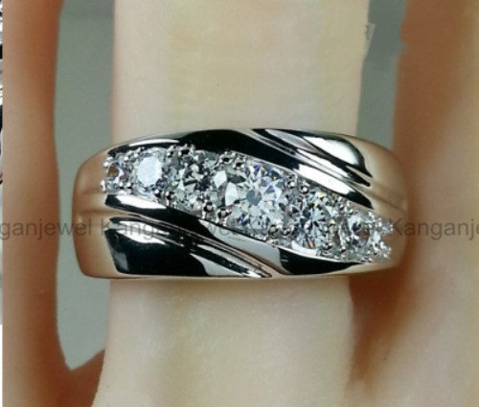 Men's Diamond Ring Elegant Wedding Ring for Men's - Etsy