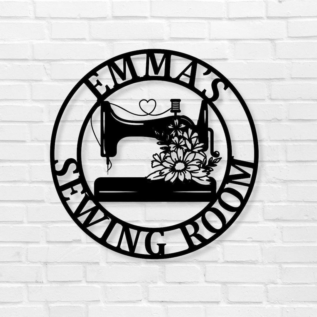 Sewing Room Sign,personalized Sign,custom Metal Sewing Sign,quilting ...