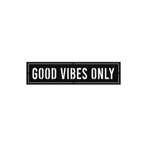 Good Vibes Only Metal Sign-patio Wall Art, Indoor,outdoor Wall Decor ...