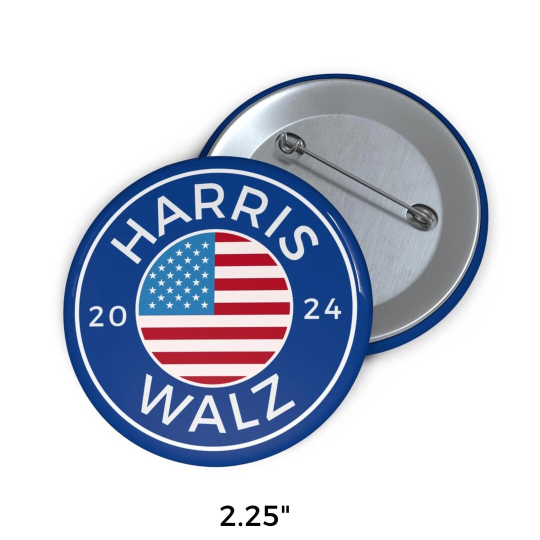 Buy Kamala Harris Tim Walz Campaign Pin Buttons 2024 Presidential ...