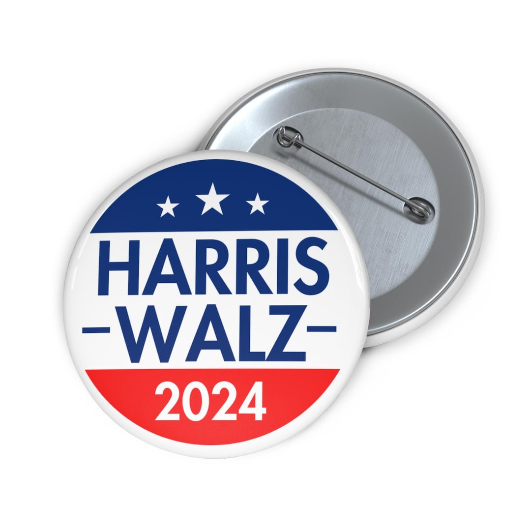 Kamala Harris Tim Walz Campaign Buttons 2024 Presidetial Election Pin ...