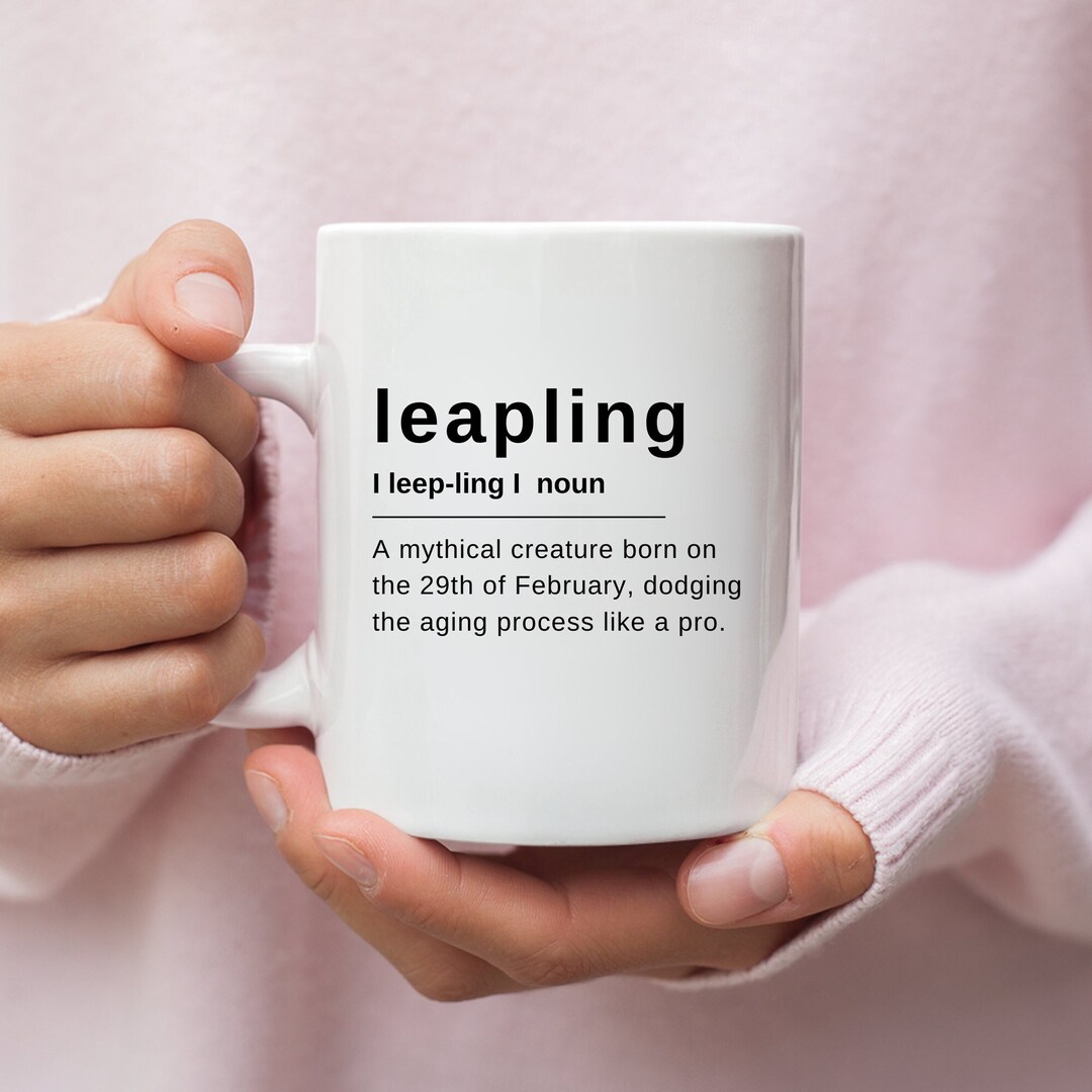 Leapling Minimalist Coffee Mug, Leap Day Birthday, Leap Year 2024 ...