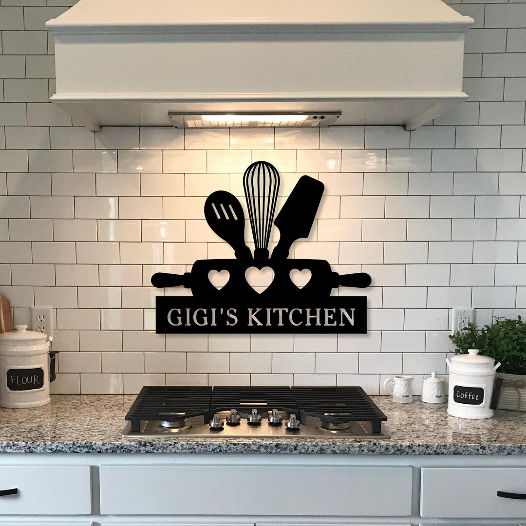 Custom Metal Kitchen Sign - Kitchen Decor - Kitchen Wall Art - Mimi's ...