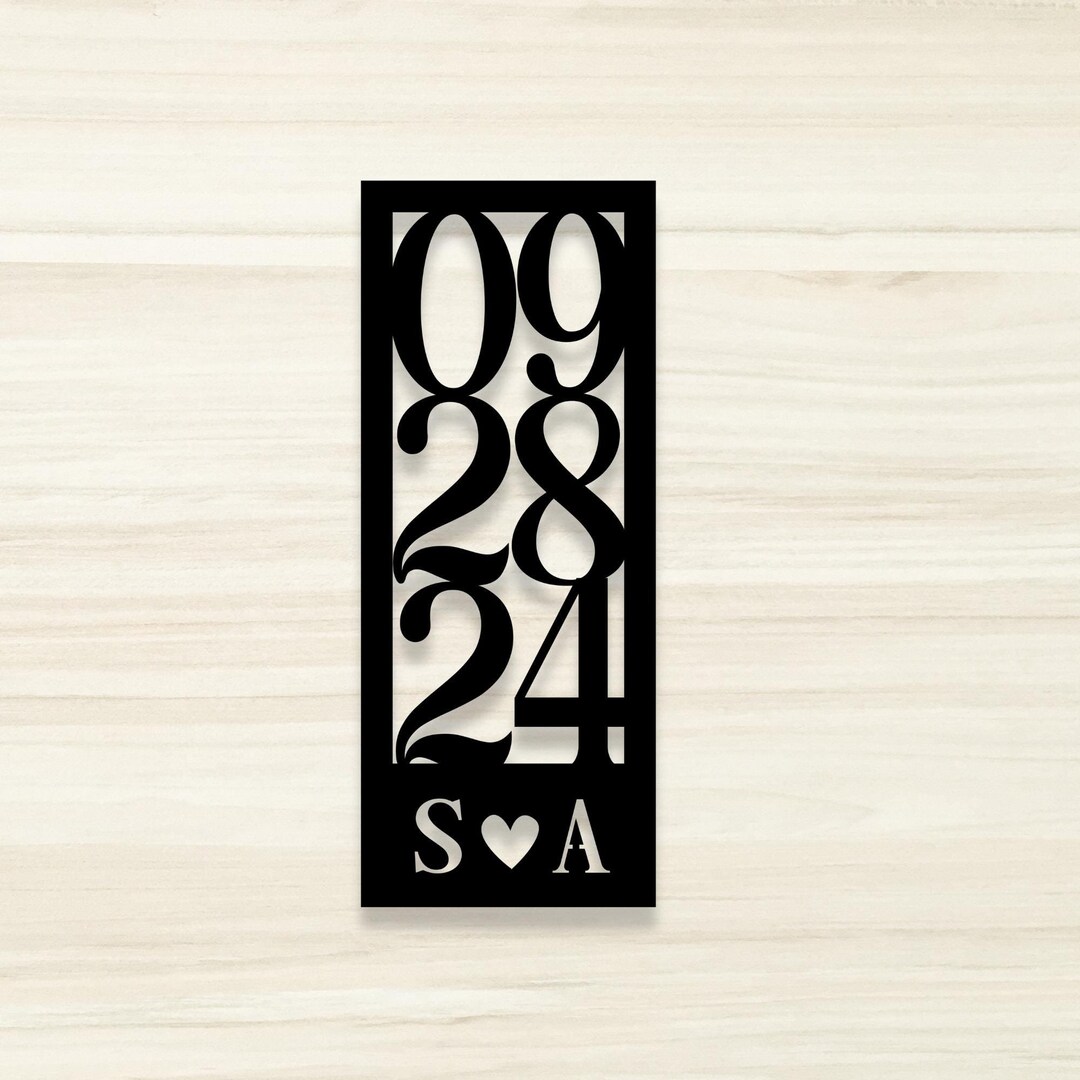 Personalized Wedding Date Sign With Names and Established Date ...