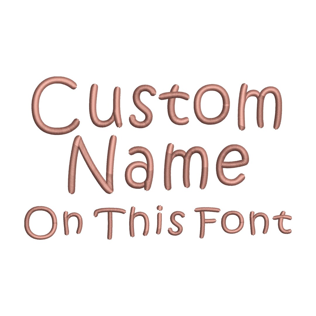 Custom Name Embroidery, DIGITAL DOWNLOAD Machine EMBROIDERY Design File ...