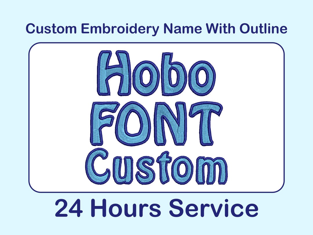 Custom Embroidery Name, DIGITAL DOWNLOAD Machine EMBROIDERY Design File ...