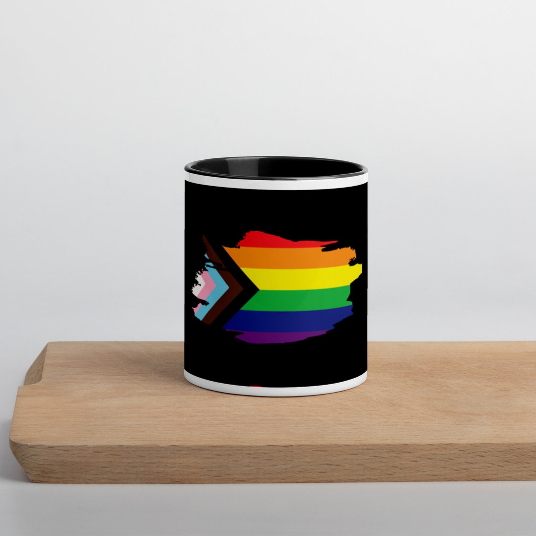 Progress Rainbow Pride Flag PROUD LGBTQ Pride Gift LGBT Lesbian Gay Bi ...