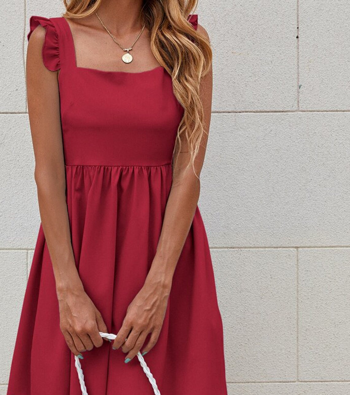 Sewing PATTERN Women Ruffle Strap Mini Dress, Summer Dress Pattern, PDF ...