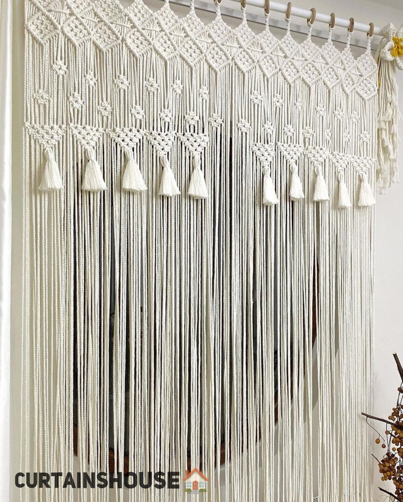 2023 Special Sale Macrame Curtain Macrame Bohemian - Etsy