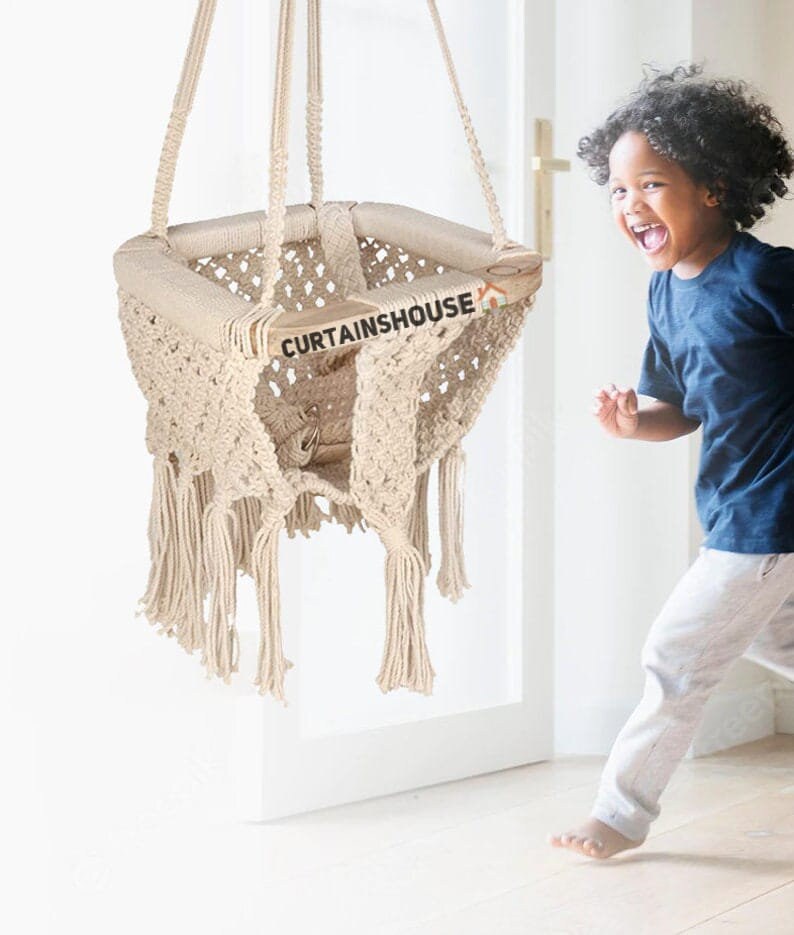 Macrame Swing Chairs-handmade Swing-baby Swing Chair-toddler - Etsy