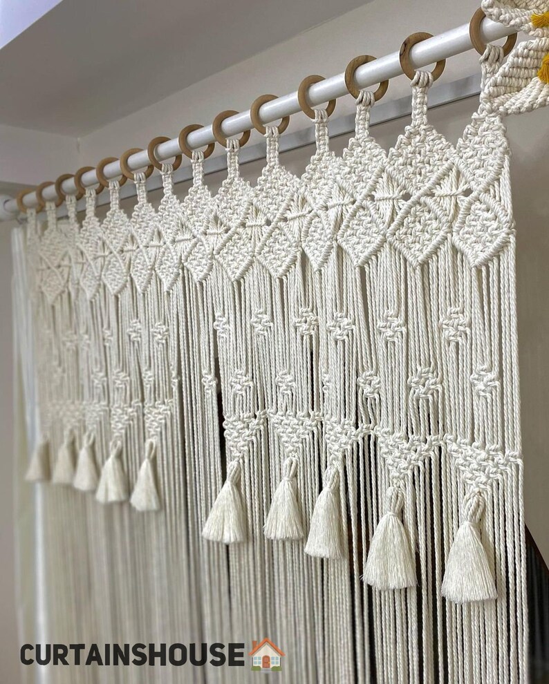 2023 Special Sale Macrame Curtain Macrame Bohemian - Etsy
