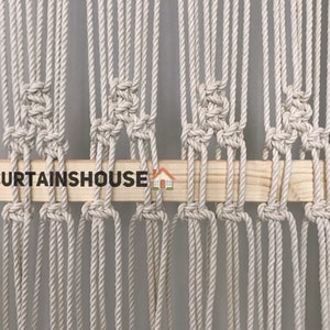 Macrame 3 Door Panel, Handmade Macrame Curtain, Room Divider - Etsy