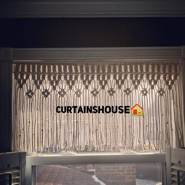 Macrame Valance - Etsy